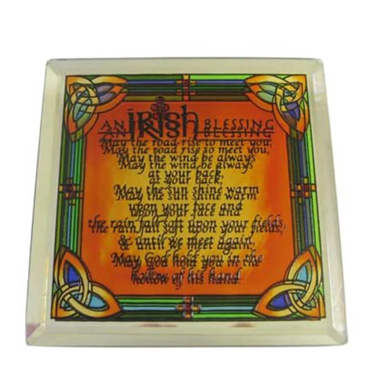 Irish Stained Glass Coasters | ShamrockGift.com