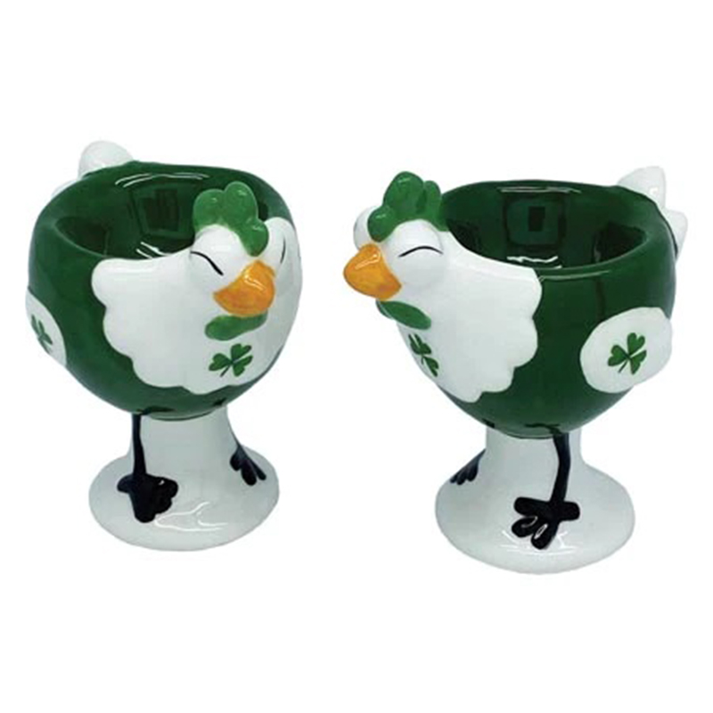 Murphy's Hens Egg Cups with Shamrocks | ShamrockGift.com