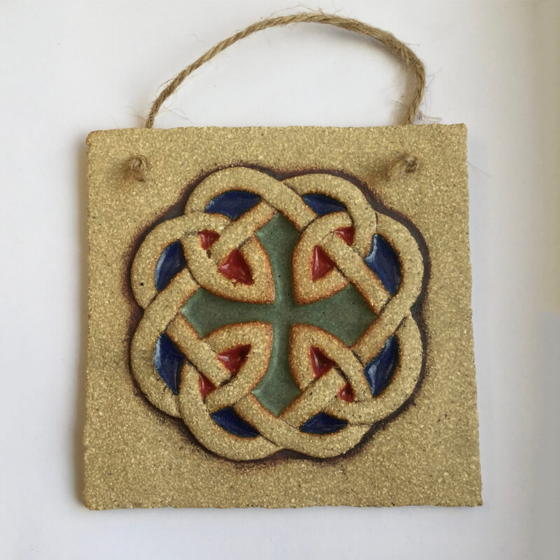 Celtic Knotwork Stoneware Wall Plaque | ShamrockGift.com