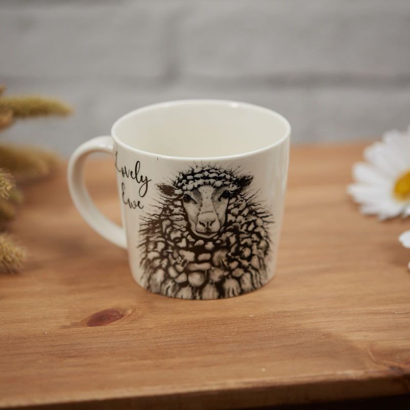 Lovely Ewe Irish Sheep Ceramic Coffee Mug | ShamrockGift.com