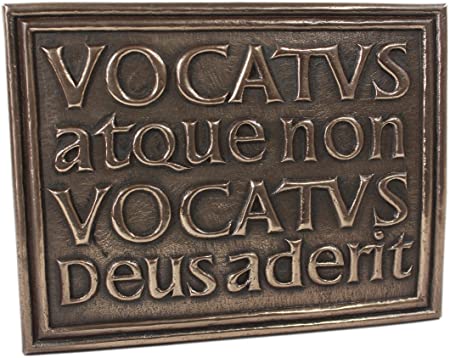 Vocatus Atque Non Vocatus Bronze Irish Wall Plaque | Free US Shipping| ShamrockGift