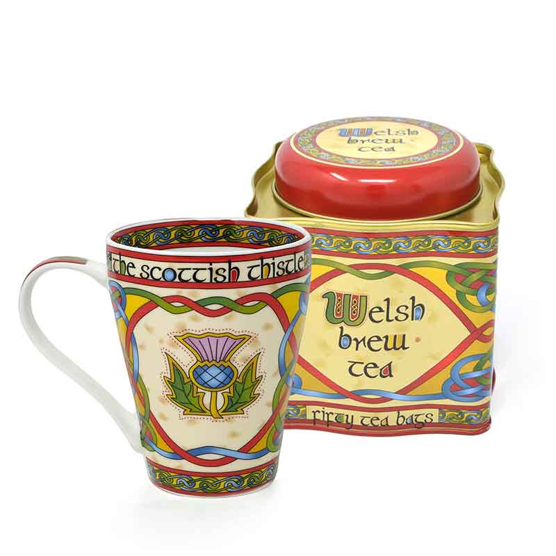 Scottish Breakfast Tea and Scottish Thistle Celtic Mug Set| Royal Tara ...