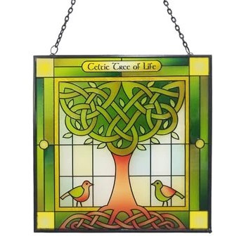 Tree of Life Irish Stained Glass | ShamrockGift.com