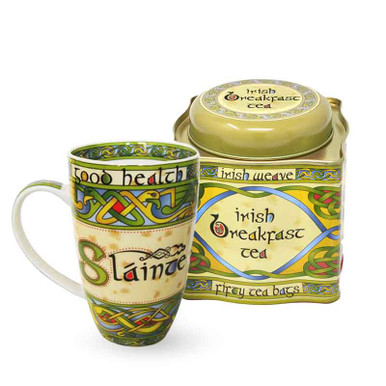 Celtic Slainte Irish Mug and Breakfast Tea Set | Irish Mugs | Royal Tara