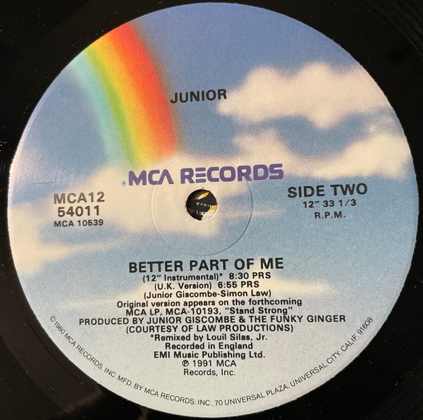 *USED* Better Part Of Me - Junior (#467499286825) - Omega Music