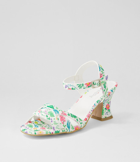 Seloma White Gladiolus Sandals - I Love Billy