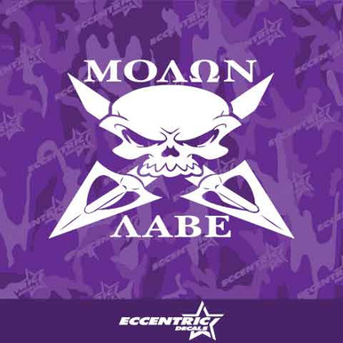 Molon Labe Vinyl Decal Sticker - Eccentric Decals
