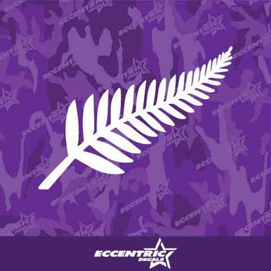 New Zealand Silver Fern Vinyl Decal Sticker - Eccentric Decals