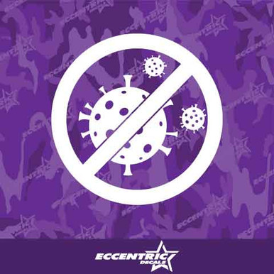 No Virus Vinyl Decal Sticker - Eccentric Decals