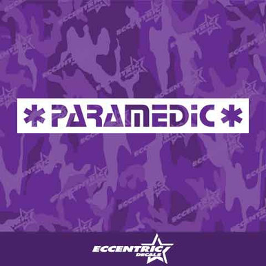 Paramedic V3 Vinyl Decal Sticker - Eccentric Decals