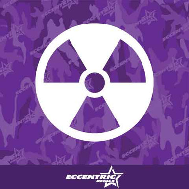 Radioactive Symbol Vinyl Decal Sticker - Eccentric Decals