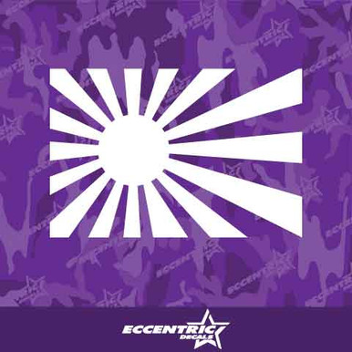 Rising Sun Flag Vinyl Decal Sticker - Eccentric Decals