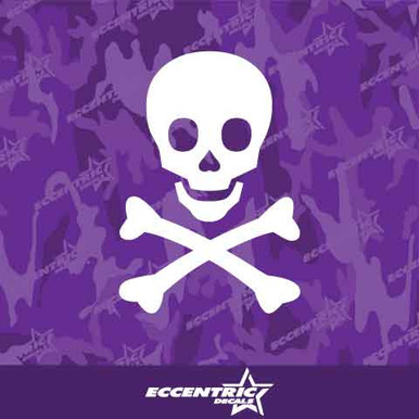 Skull And Crossbones Vinyl Decal Sticker - Eccentric Decals
