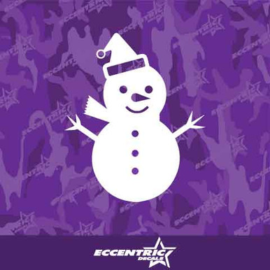 Snowman Vinyl Decal Sticker - Eccentric Decals