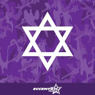 Star Of David Vinyl Decal Sticker - Eccentric Decals