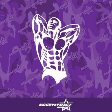 Bodybuilder Vinyl Decal Sticker - Eccentric Decals