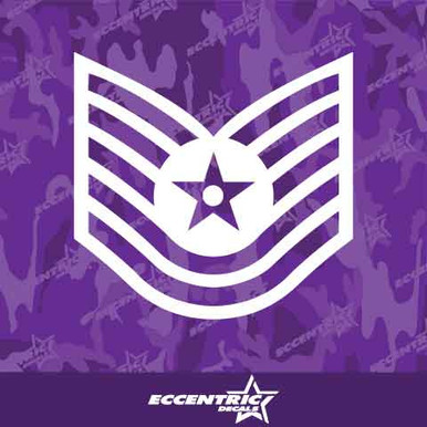 U.S. Air Force Technical Sergeant Insignia Vinyl Decal Sticker ...
