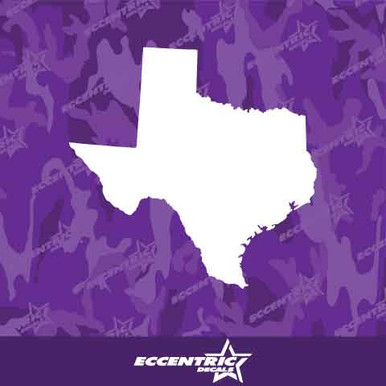 Texas State Vinyl Decal Sticker - Eccentric Decals