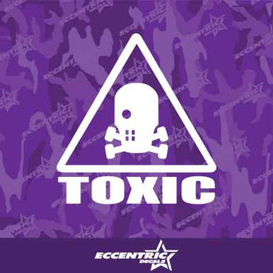 Toxic Waste Vinyl Decal Sticker - Eccentric Decals