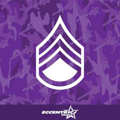 U.S. Army Staff Sergeant Insignia Vinyl Decal Sticker - Eccentric Decals