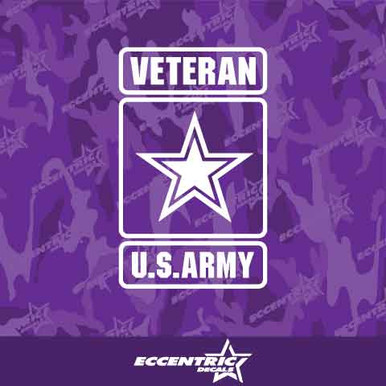 Veteran U.S. Army Vinyl Decal Sticker - Eccentric Decals