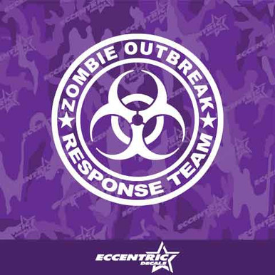 Zombie Outbreak Response Team Vinyl Decal Sticker - Eccentric Decals