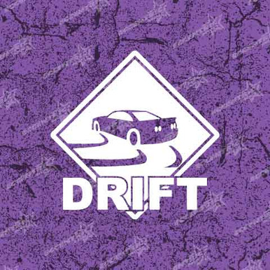Drift Sign Vinyl Decal Sticker - Eccentric Decals