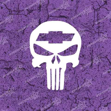 Chevy Skull Vinyl Decal Sticker - Eccentric Decals