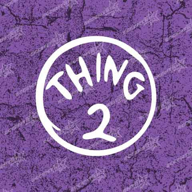 Dr Seuss Thing 2 Vinyl Decal Sticker - Eccentric Decals
