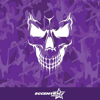 Evil Skull Vinyl Decal Sticker - Eccentric Decals