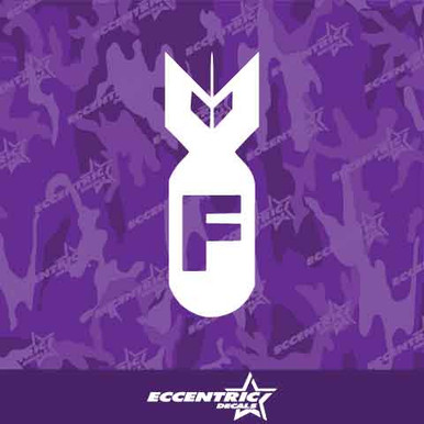 F Bomb Vinyl Decal Sticker - Eccentric Decals
