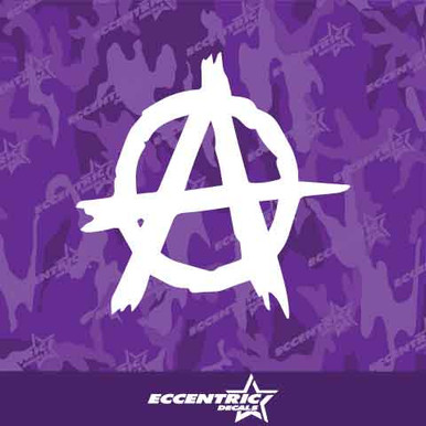 Anarchy Symbol Vinyl Decal Sticker - Eccentric Decals