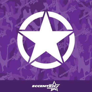 Army Star Vinyl Decal Sticker - Eccentric Decals