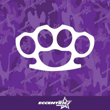 Brass Knuckles Vinyl Decal Sticker - Eccentric Decals