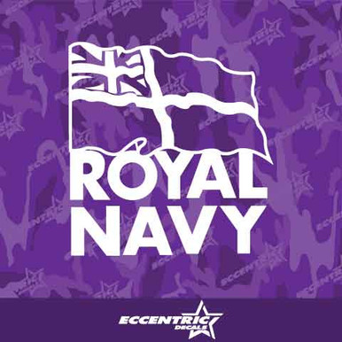 British Royal Navy Vinyl Decal Sticker - Eccentric Decals