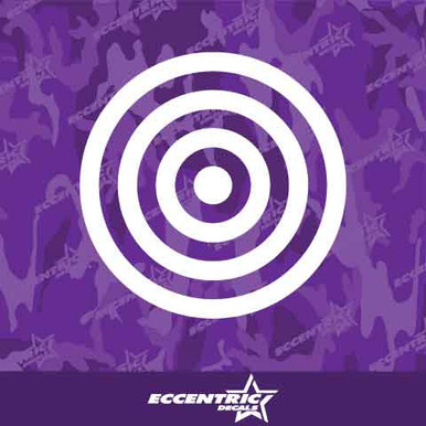 Bullseye Vinyl Decal Sticker - Eccentric Decals