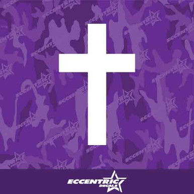 Cross Vinyl Decal Sticker - Eccentric Decals