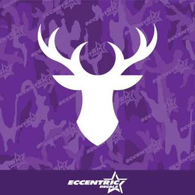 Deer Head Vinyl Decal Sticker - Eccentric Decals