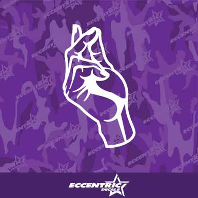 Finger Snap Vinyl Decal Sticker - Eccentric Decals