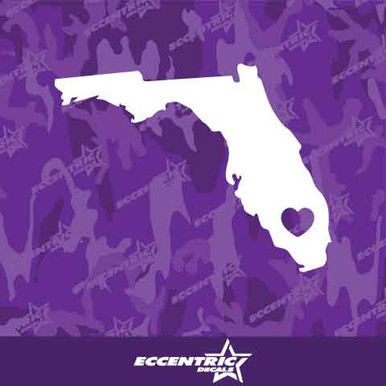Florida State Love Vinyl Decal Sticker - Eccentric Decals