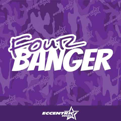 Four Banger Vinyl Decal Sticker - Eccentric Decals