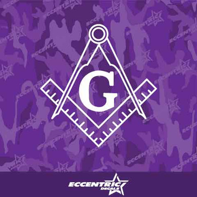 Freemason Logo V2 Vinyl Decal Sticker - Eccentric Decals