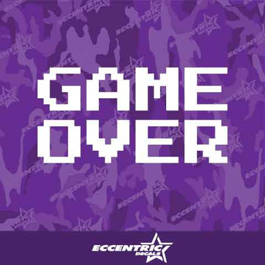 Game Over Vinyl Decal Sticker - Eccentric Decals