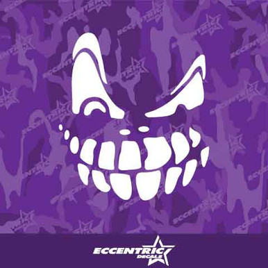 Halloween Scary Face Vinyl Decal Sticker - Eccentric Decals