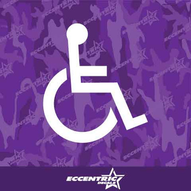 Handicap Symbol Vinyl Decal Sticker - Eccentric Decals