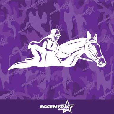 Horse Riding Vinyl Decal Sticker - Eccentric Decals