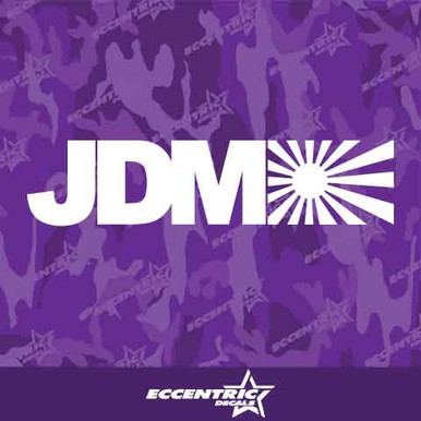 JDM Rising Sun Vinyl Decal Sticker - Eccentric Decals