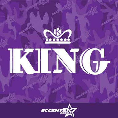 King Vinyl Decal Sticker - Eccentric Decals