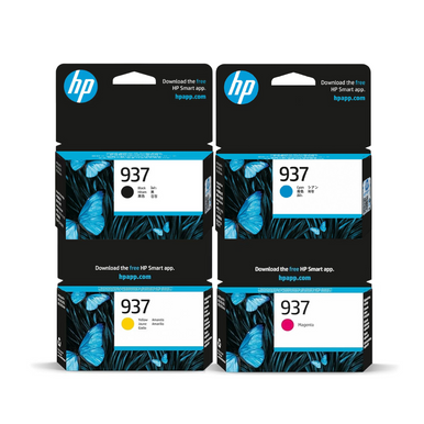 HP #937 Genuine Ink Cartridge Value Pack 4S6W5NA