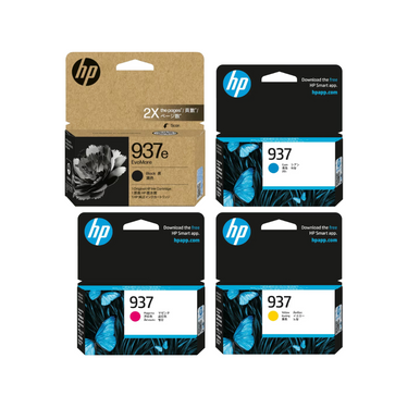 Genuine HP 937e/937 BCMY Ink Value Pack - TonerMarket